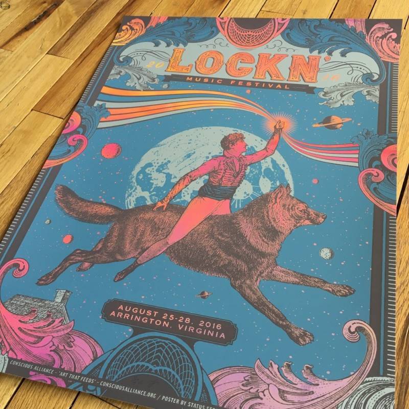 LOCKN' Arrington 16 Status Serigraph | Iridescent Edition | PosterDrops.com