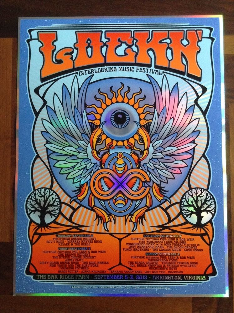 LOCKN' Arrington 13 Warner | Foil Edition | PosterDrops.com