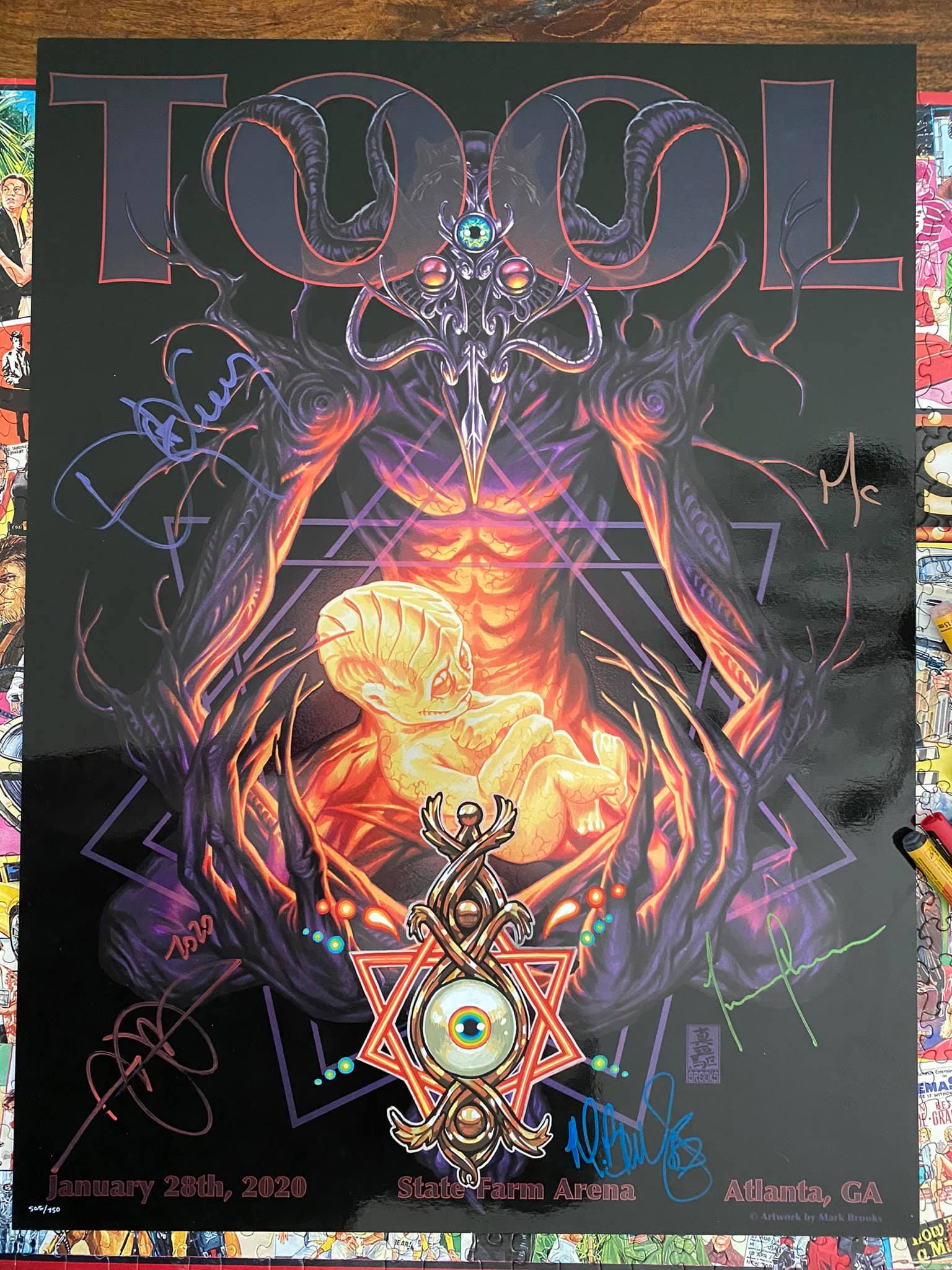 TOOL Atlanta 20 Brooks | Remarqued Edition | PosterDrops.com