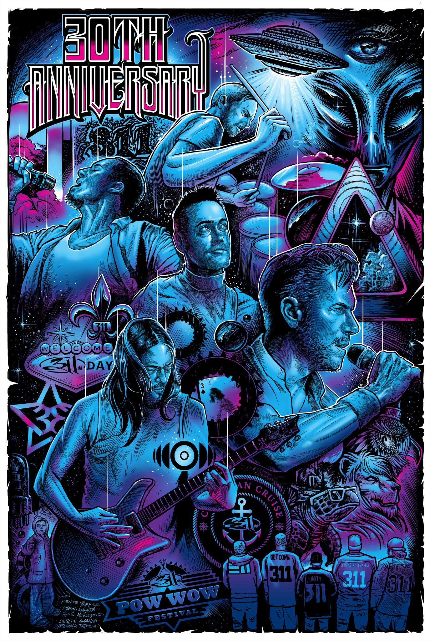 311 30th Anniversary 20 F4D Studios | PosterDrops.com