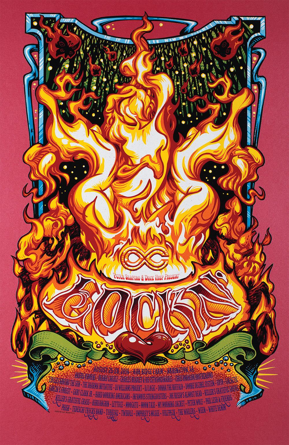 LOCKN' Arrington 16 Masthay | Red Edition | PosterDrops.com