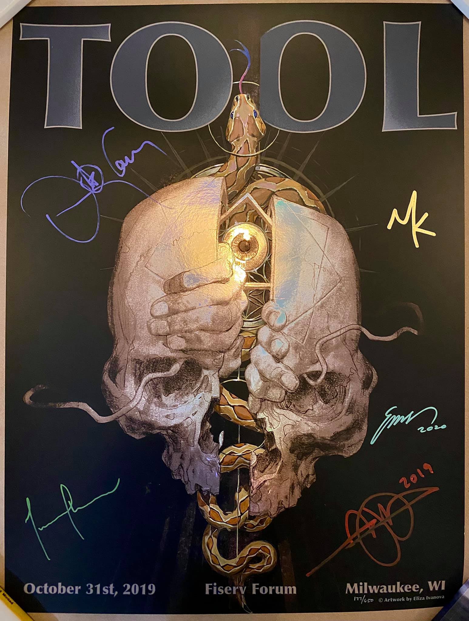 TOOL Halloween Milwaukee 19 Ivanova | Band Signed Edition | PosterDrops.com