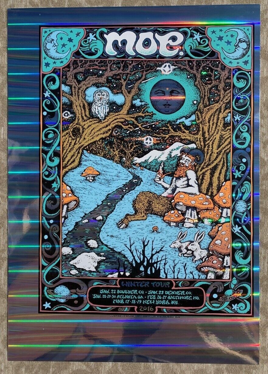 moe. Winter Tour 16 Deas | Uncut/Pillars of Light Foil | PosterDrops.com