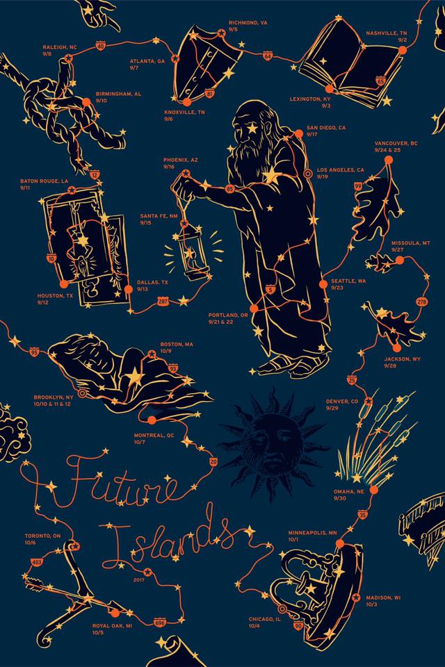 Future Islands North America Summer Tour 17 Post Typography ...
