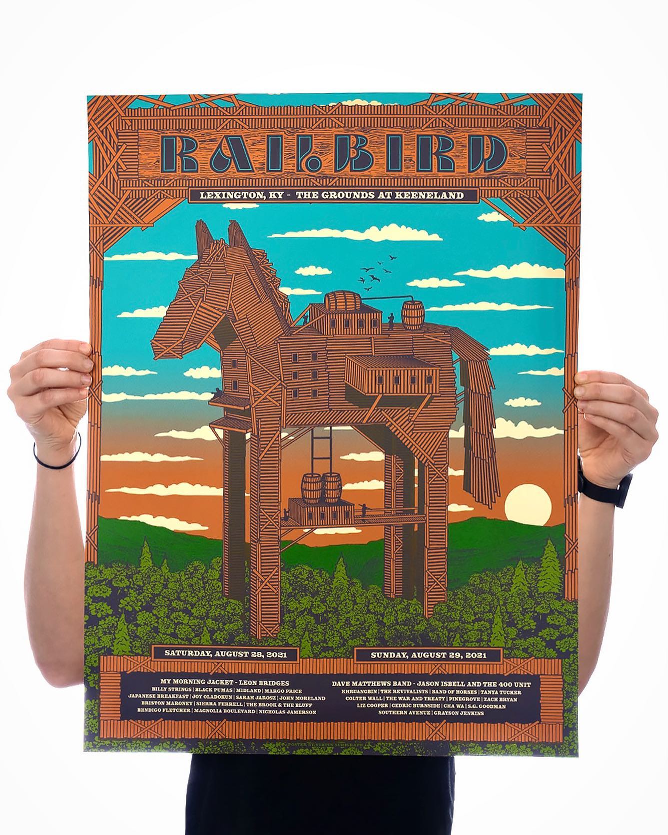 Railbird Festival Lexington 21 Status Serigraph | PosterDrops.com