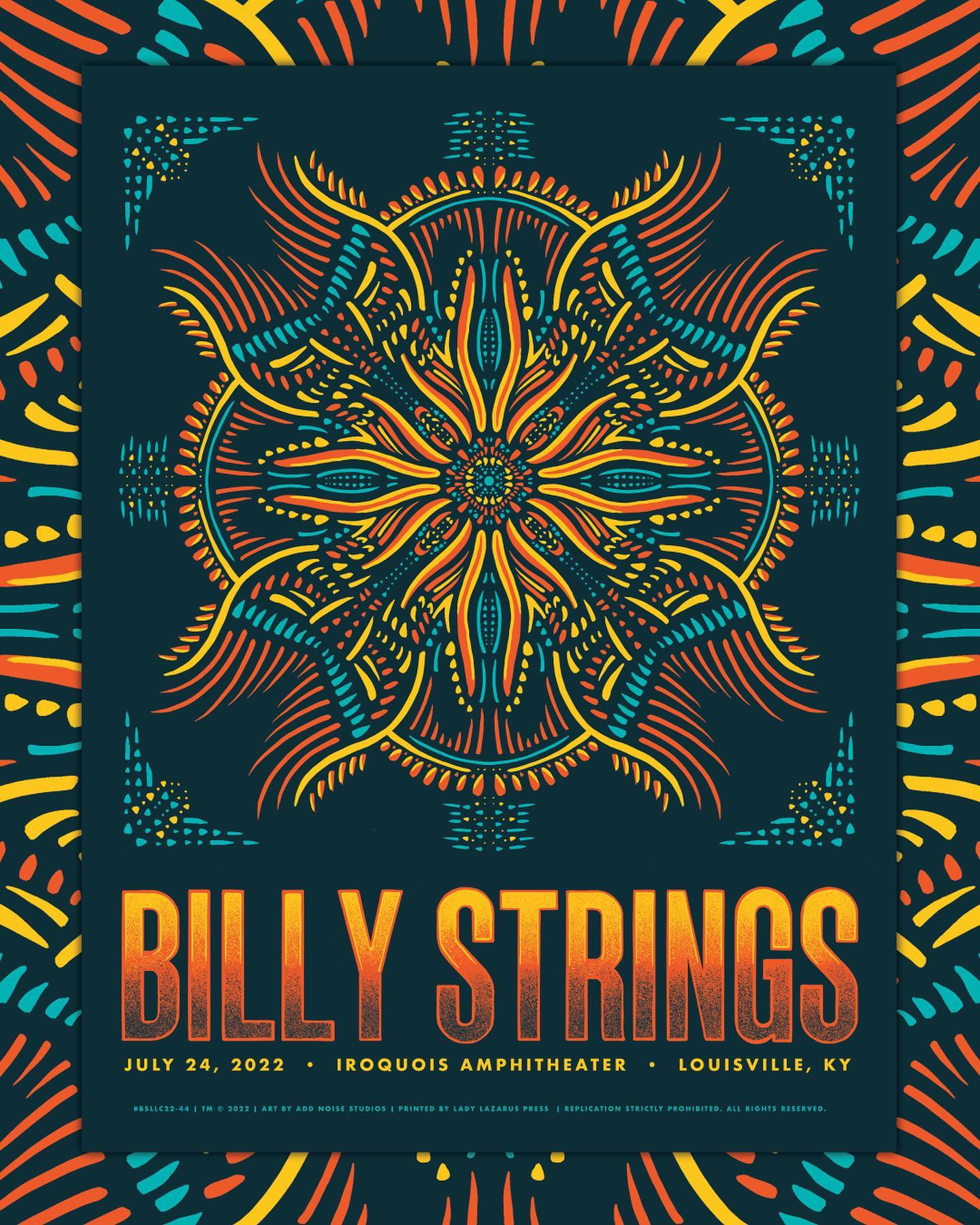 Billy Strings N3 Louisville 22 Tallman | PosterDrops.com