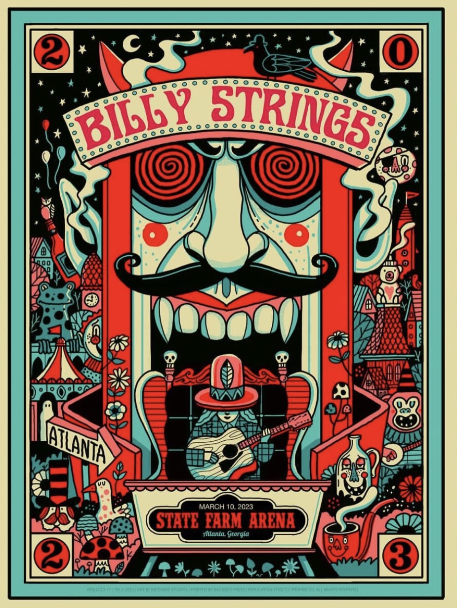 Billy Strings Atlanta 23 Methane Studios | BSLLC-23-17 | PosterDrops.com
