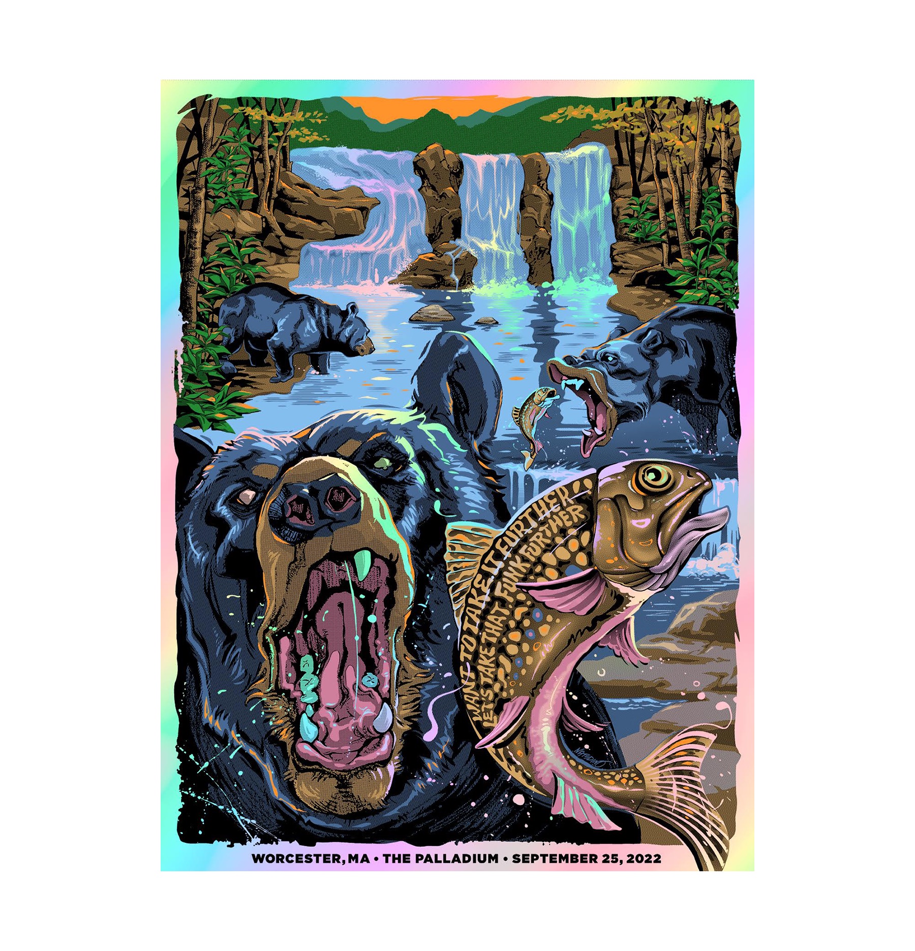 311 Worcester 22 F4D Studios | Rainbow Foil Edition | PosterDrops.com