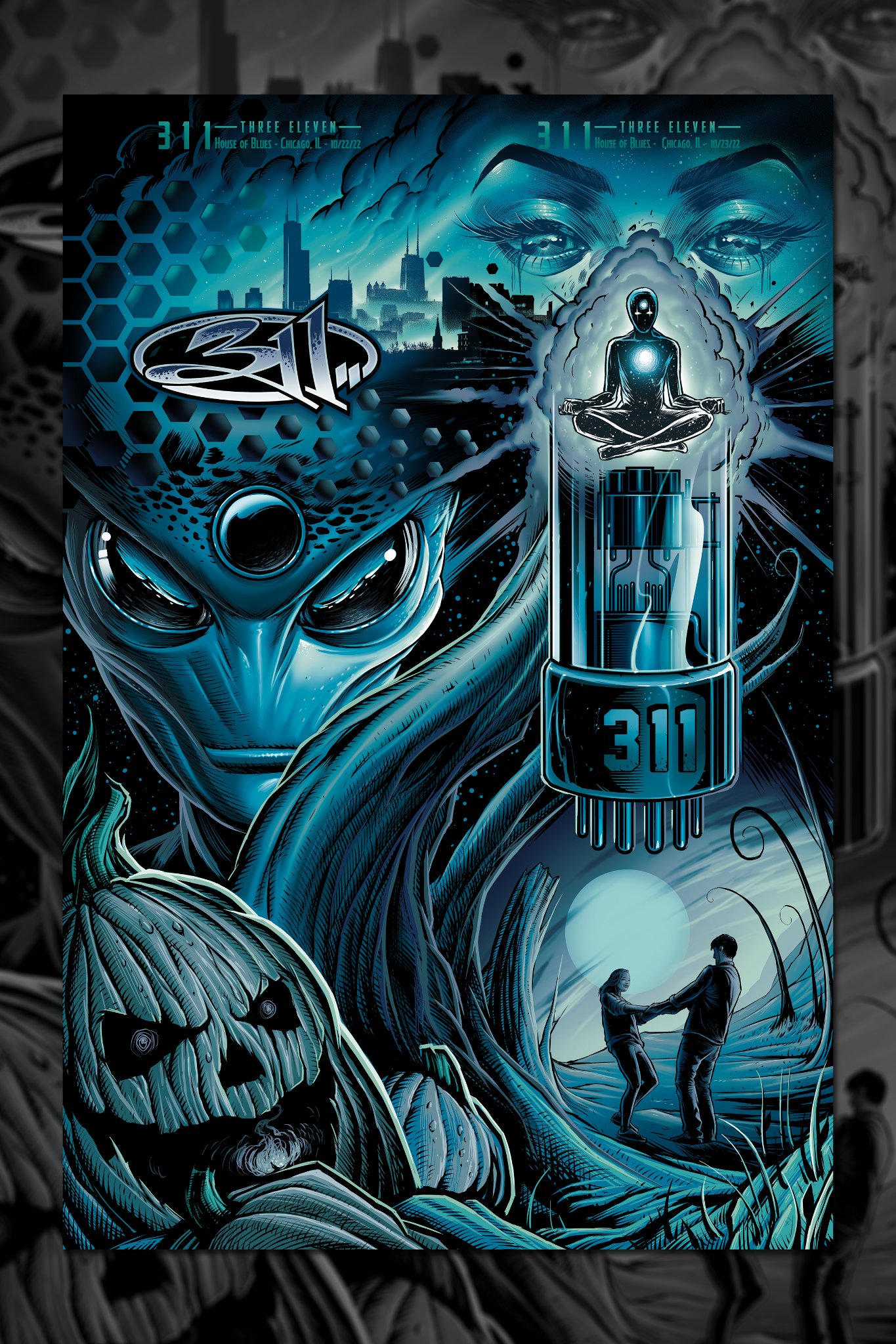311 Chicago 22 F4D Studios | Uncut/Variant Edition | PosterDrops.com