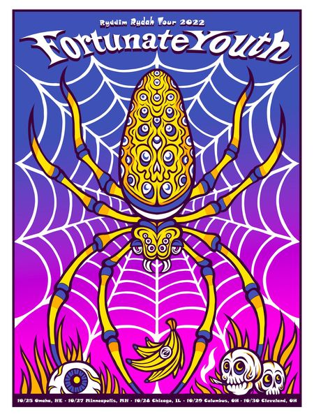Fortunate Youth Fall Tour 22 Hughes | PosterDrops.com