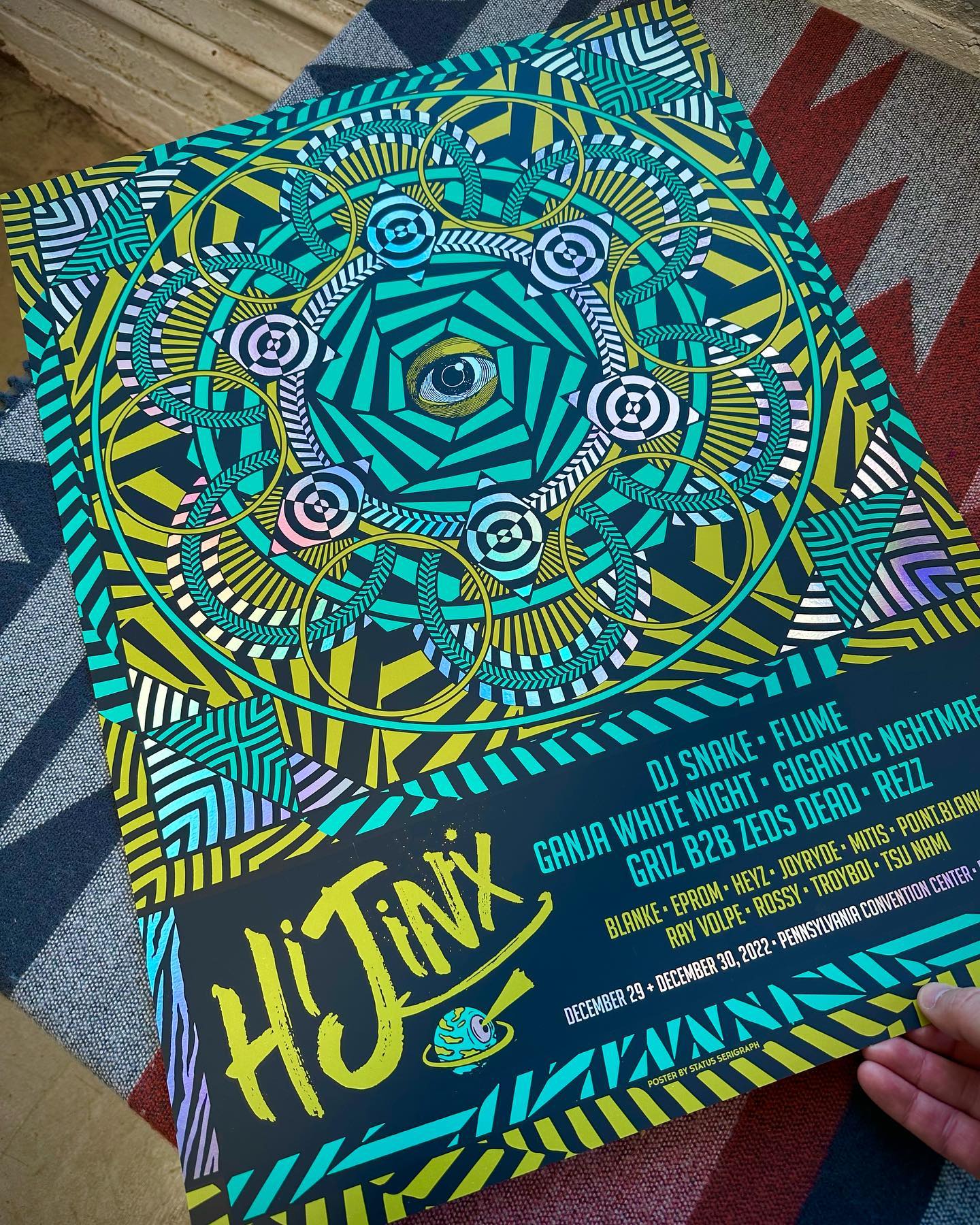 HiJinx Festival Philadelphia 22 Status Serigraph | PosterDrops.com