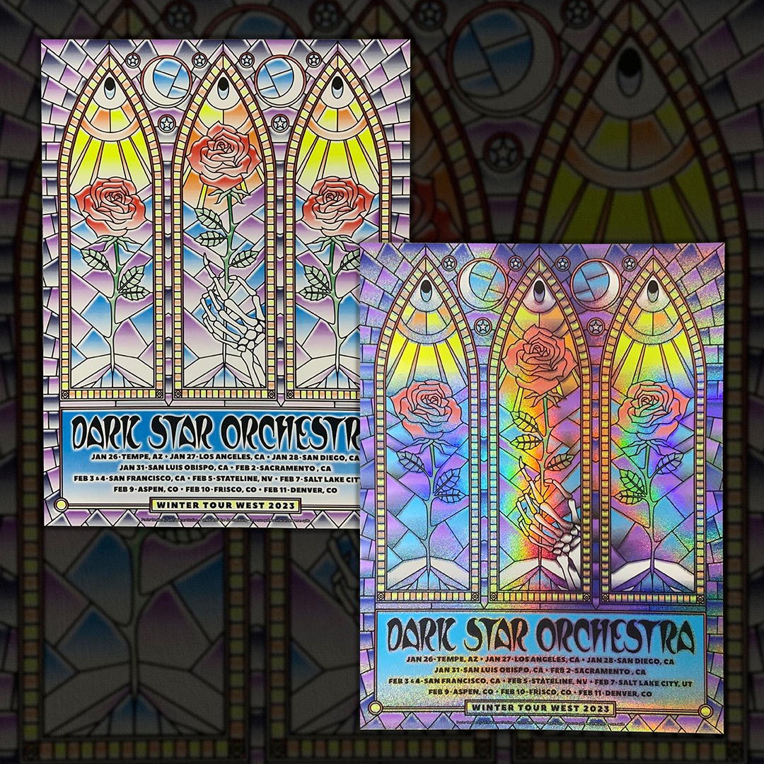 Dark Star Orchestra Winter Tour 23 Warner | Foil Edition | PosterDrops.com