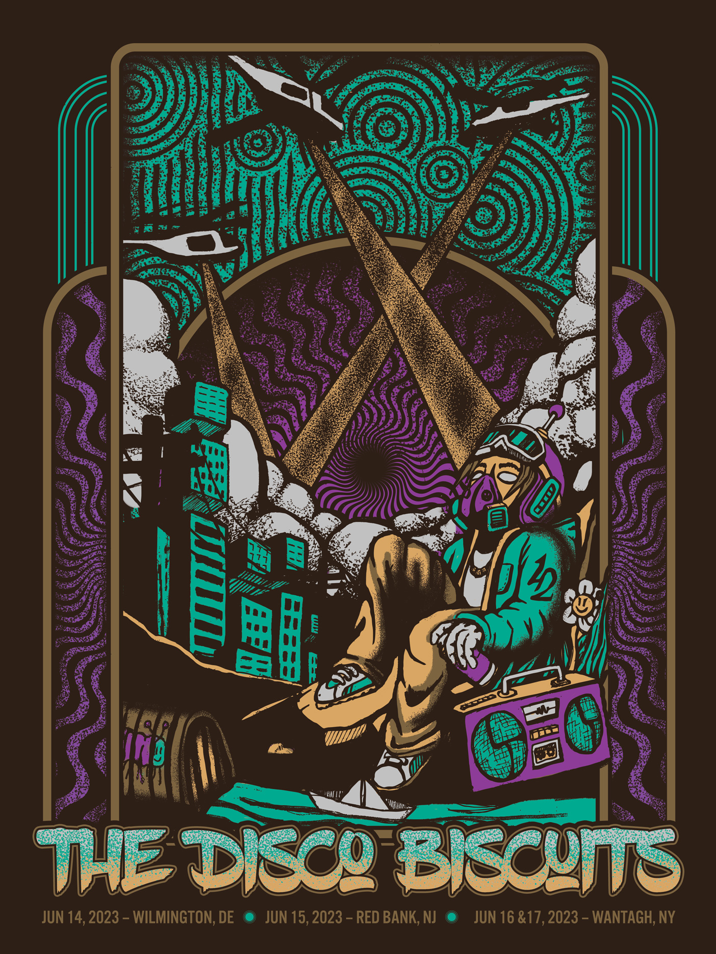The Disco Biscuits Multiple Cities 23 Stovall | PosterDrops.com