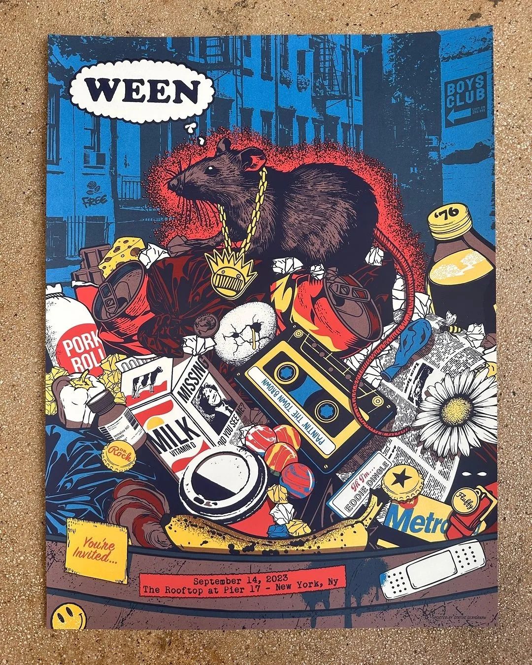 Ween New York 23 Status Serigraph | PosterDrops.com