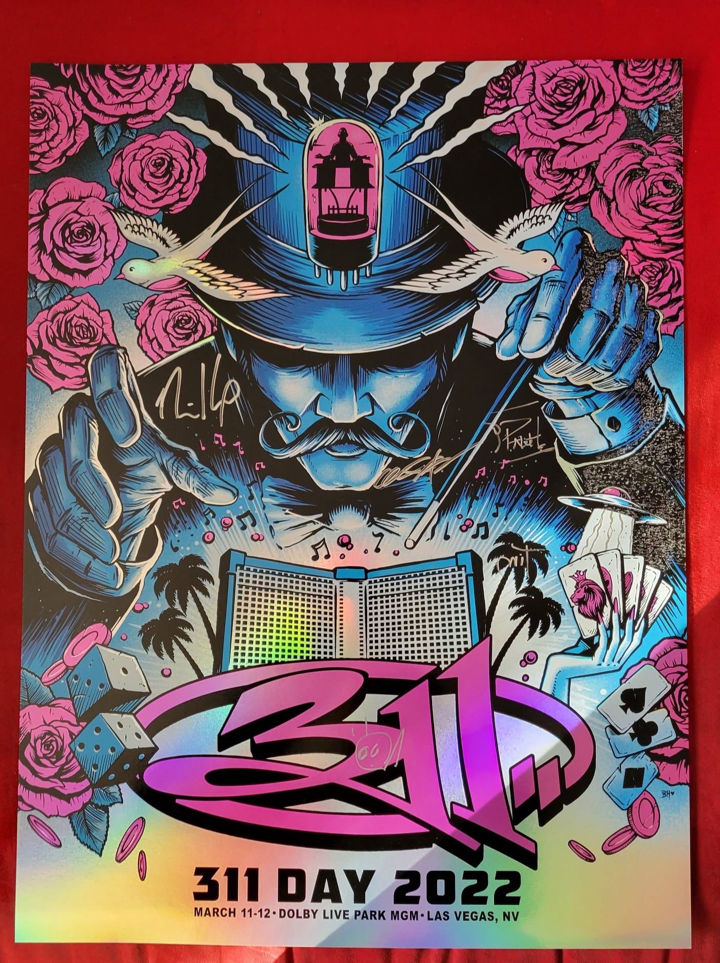 311 Day Las Vegas 22 F4D Studios | Rainbow Foil/Band Signed Edition ...