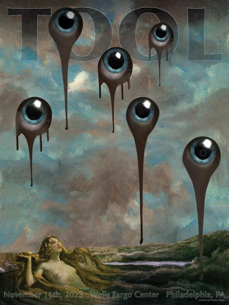 TOOL Philadelphia 23 Wings | Band Signed/Doodled Edition | PosterDrops.com