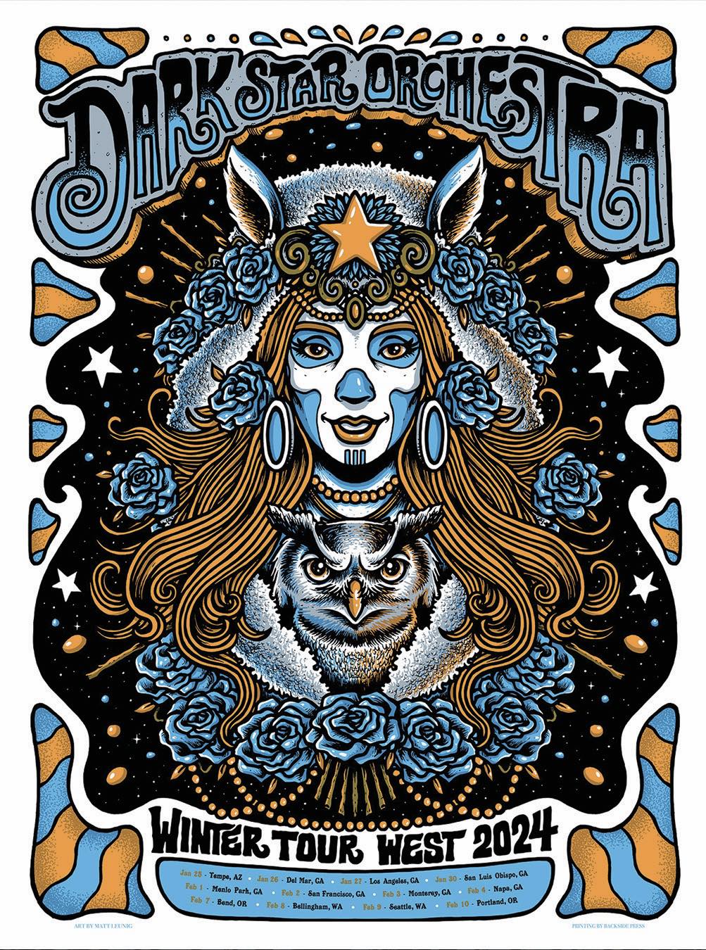Dark Star Orchestra Winter Tour 24 Leunig | PosterDrops.com