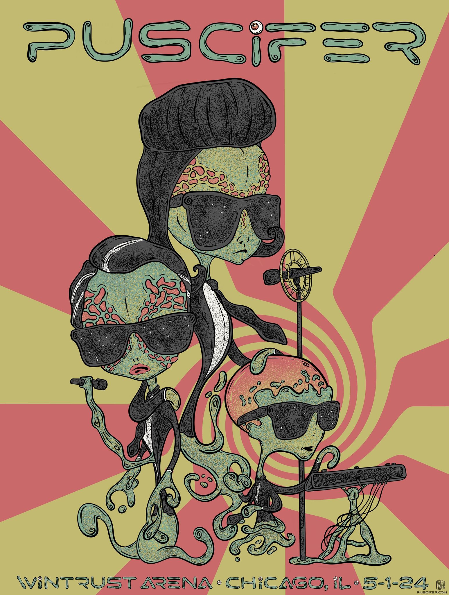Puscifer Chicago 24 Beep Boop Bop Art | PosterDrops.com