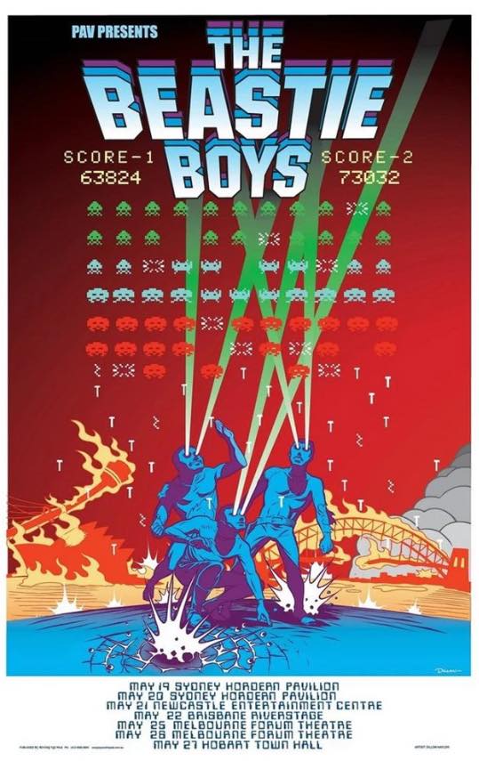 Beastie Boys Australian Tour 99 Naylor | RP-2 Edition | PosterDrops.com
