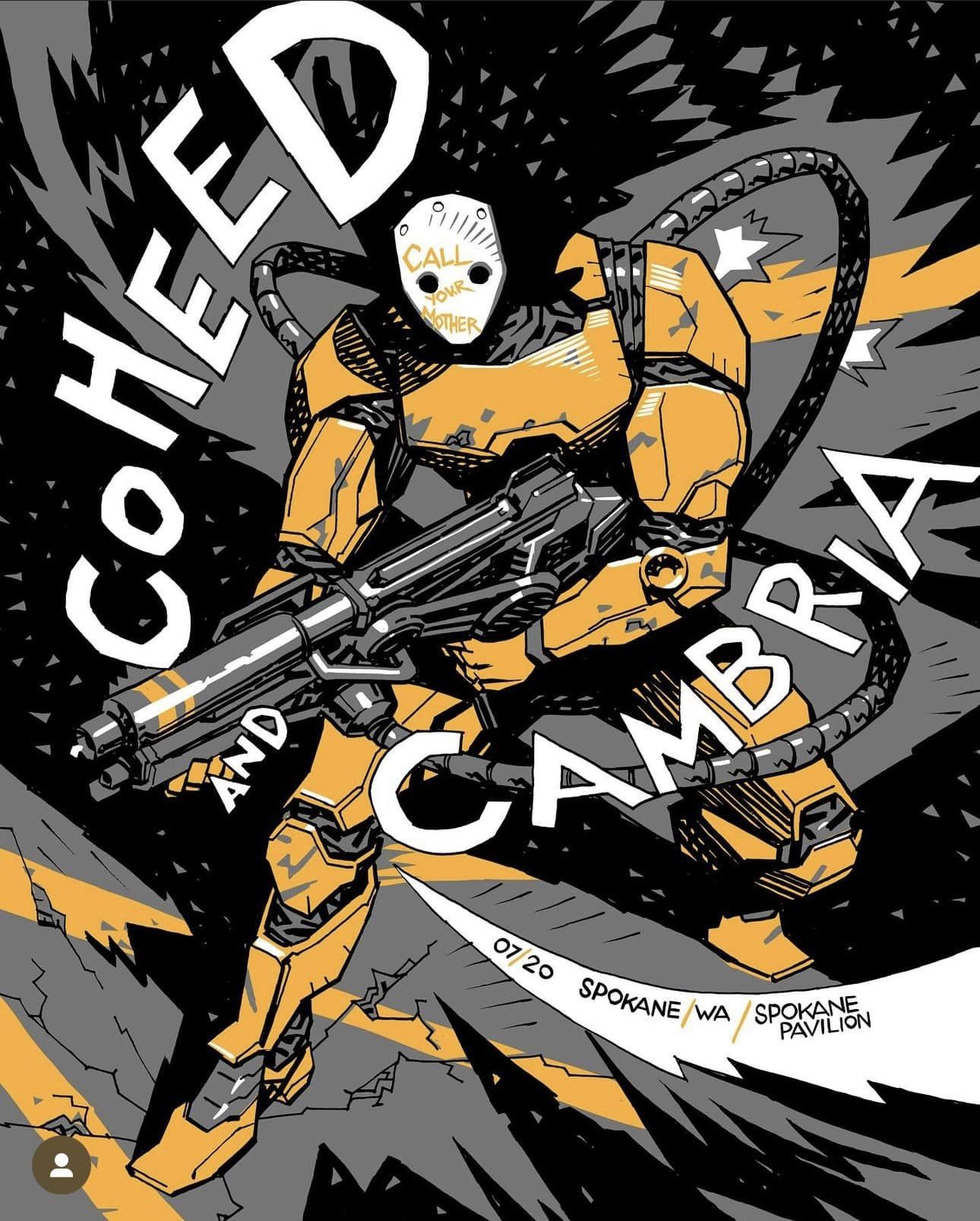 Coheed and Cambria Spokane 24 Ivan | PosterDrops.com