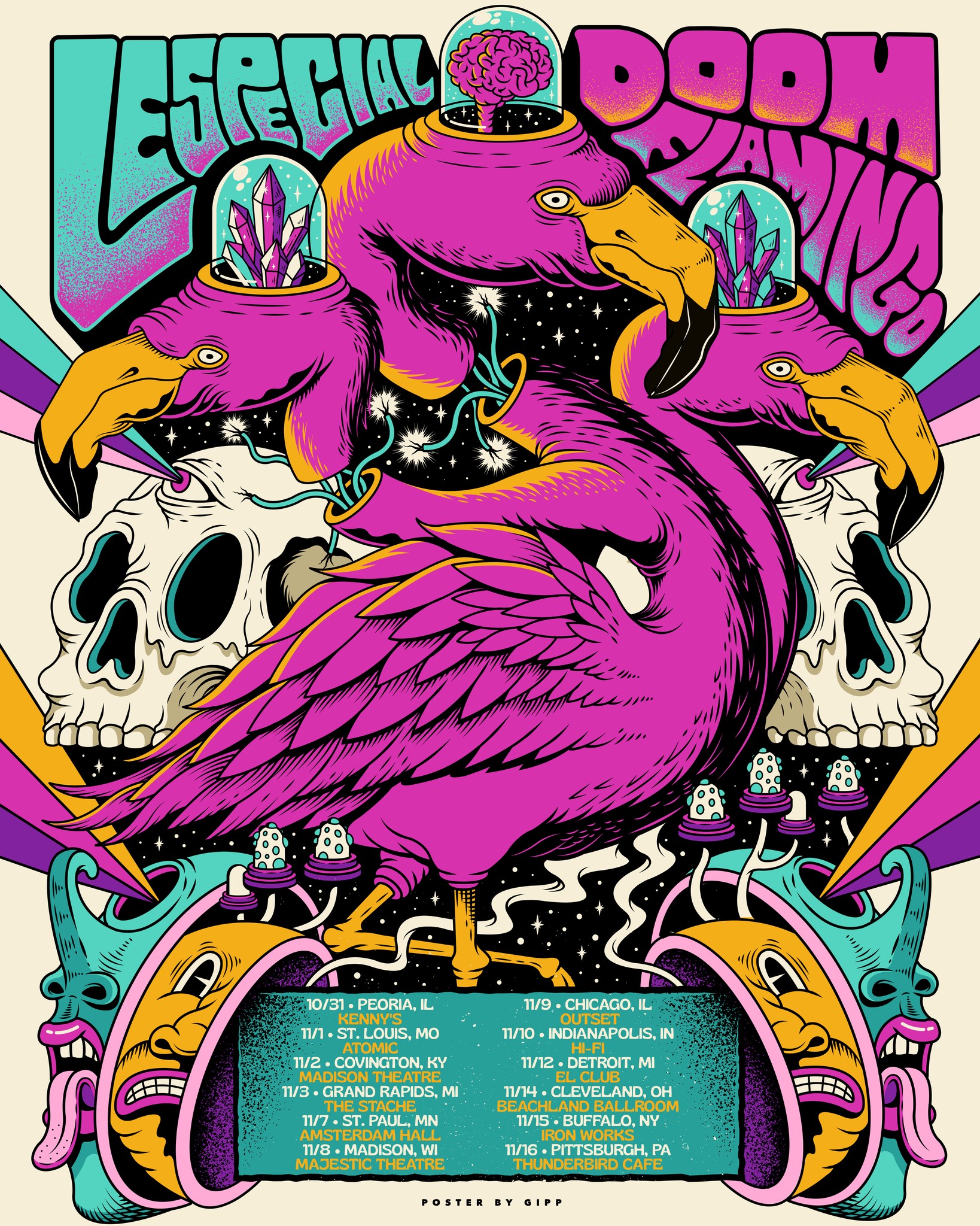 lespecial, Doom Flamingo Fall Tour 24 GIPP | PosterDrops.com