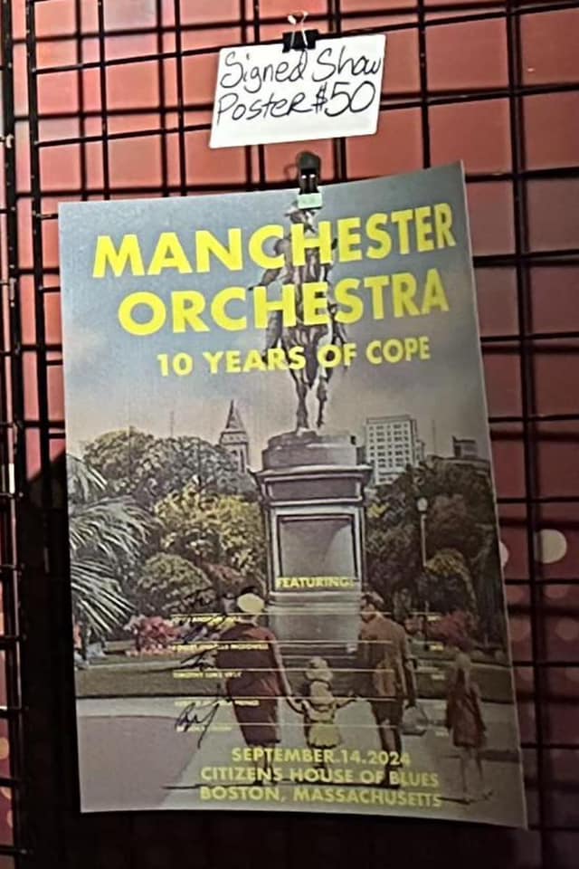 Manchester Orchestra Boston 24 | Band Signed | PosterDrops.com