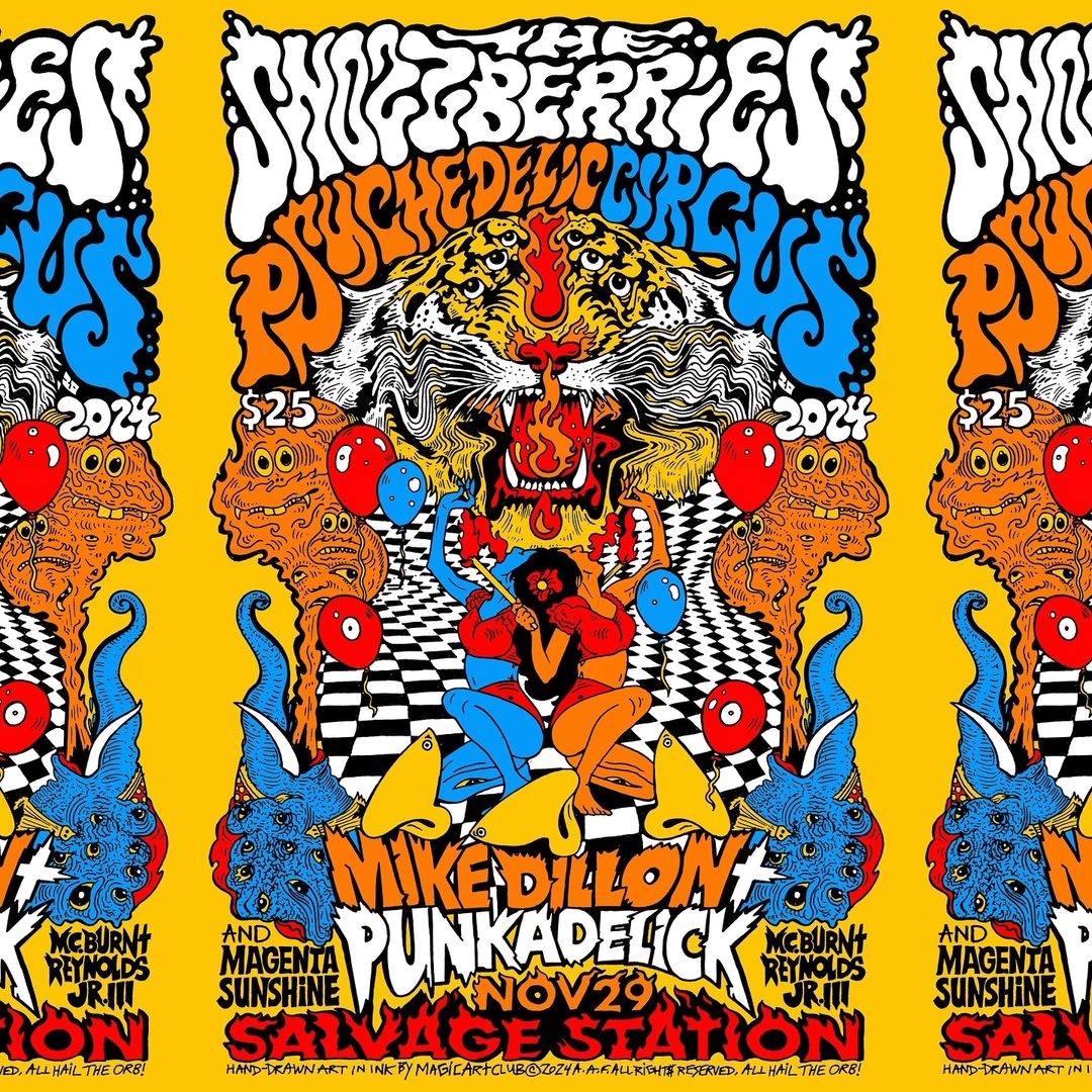 Psychedelic Circus Asheville 24 Magic Art Club | PosterDrops.com