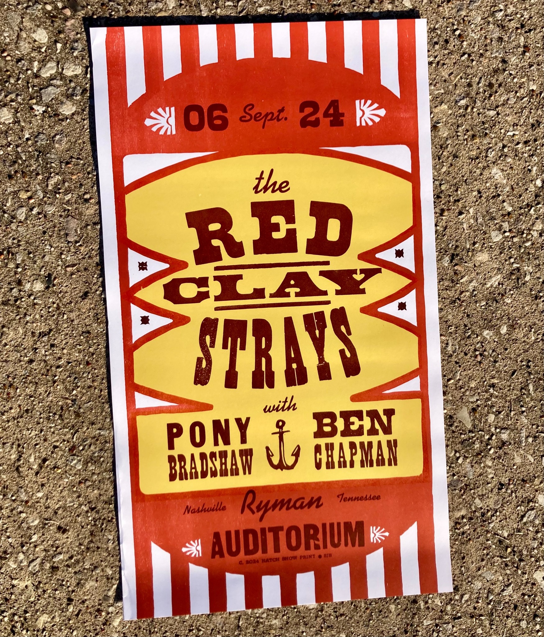 The Red Clay Strays Nashville 24 Hatch Show Print | PosterDrops.com