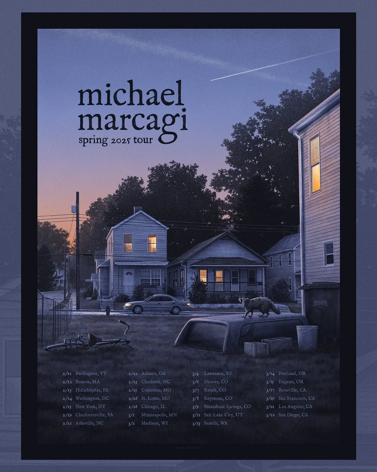 Michael Marcagi Spring Tour 25 Moegly | PosterDrops.com
