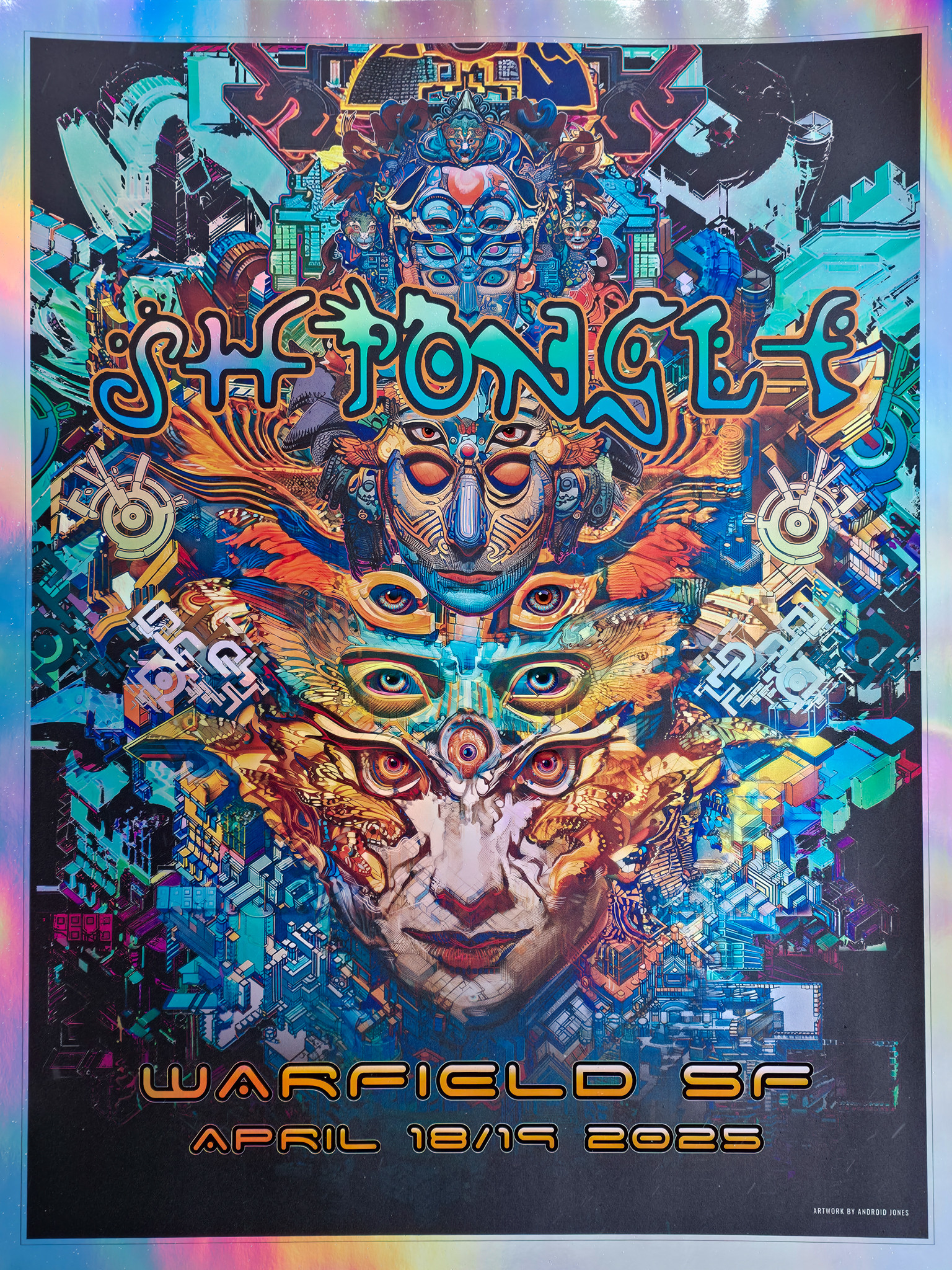 Shpongle San Francisco 25 Jones | Rainbow Foil Edition | PosterDrops.com