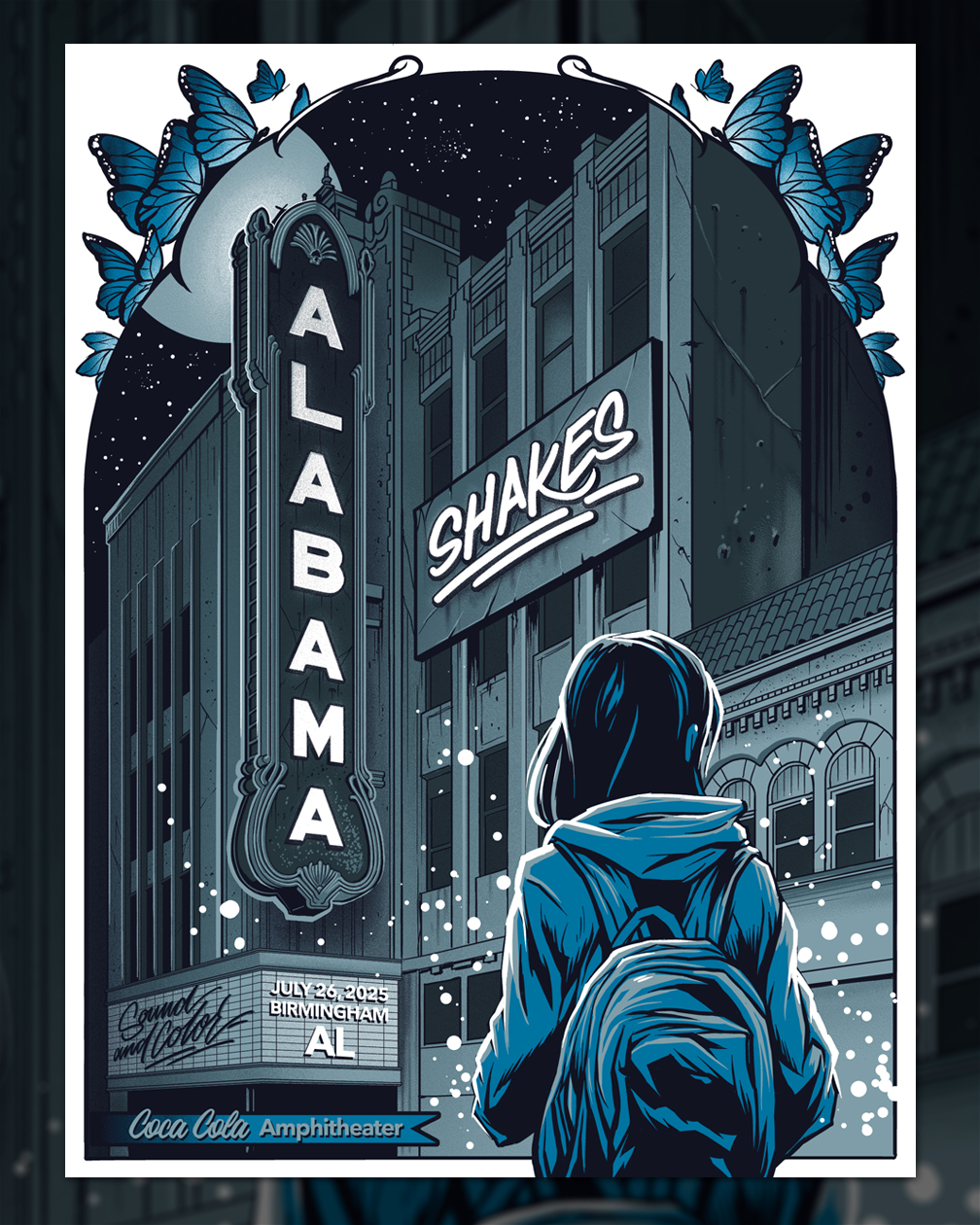Alabama Shakes Birmingham 25 Maxx242 | Blue Variant | PosterDrops.com