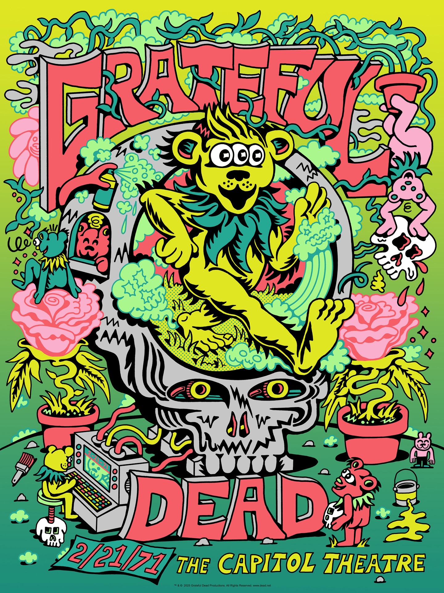 Grateful Dead Port Chester 71 Killer Acid | PosterDrops.com