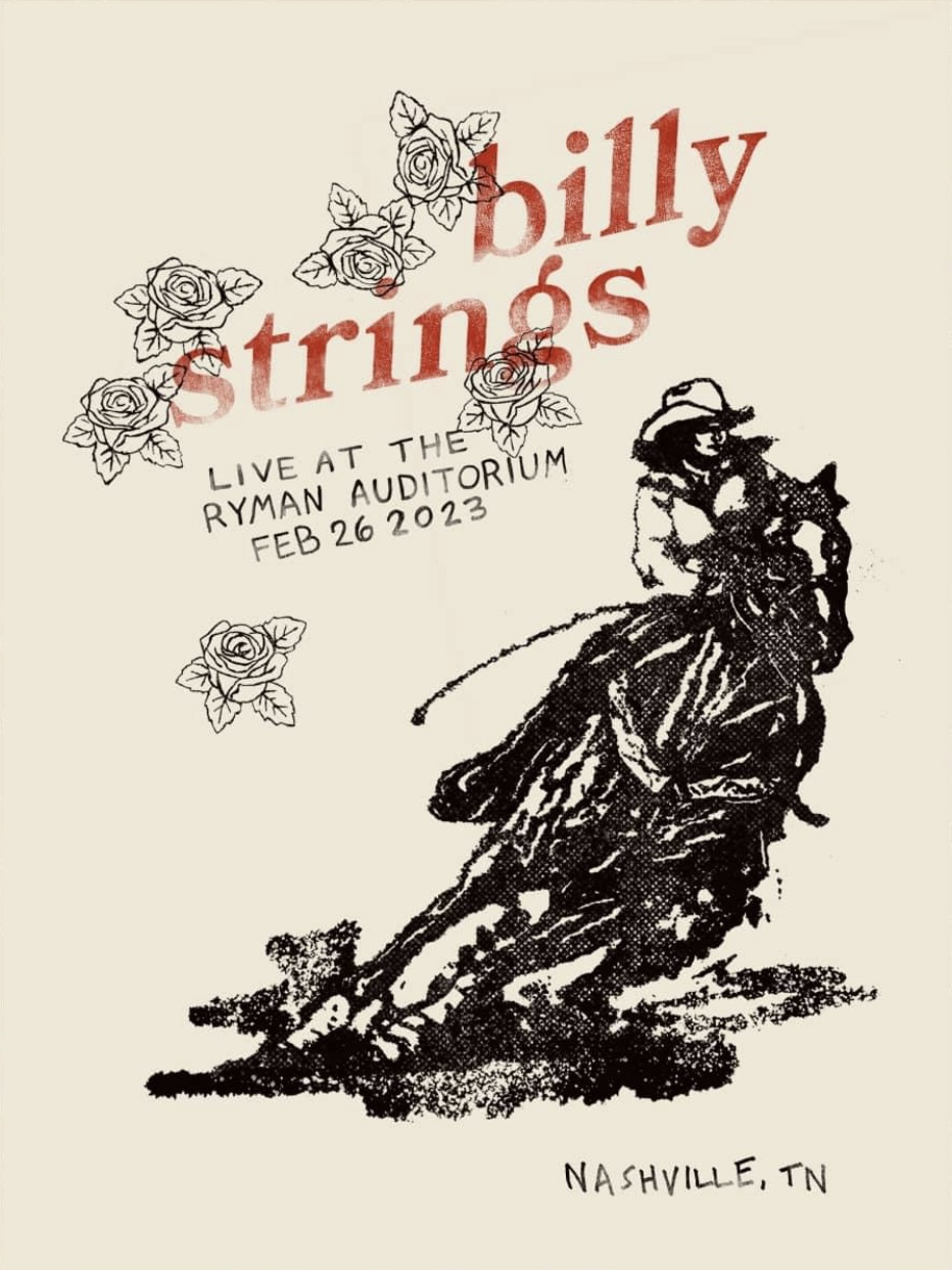 Billy Strings Nashville 23 Nole | 2-Sided Edition | PosterDrops.com
