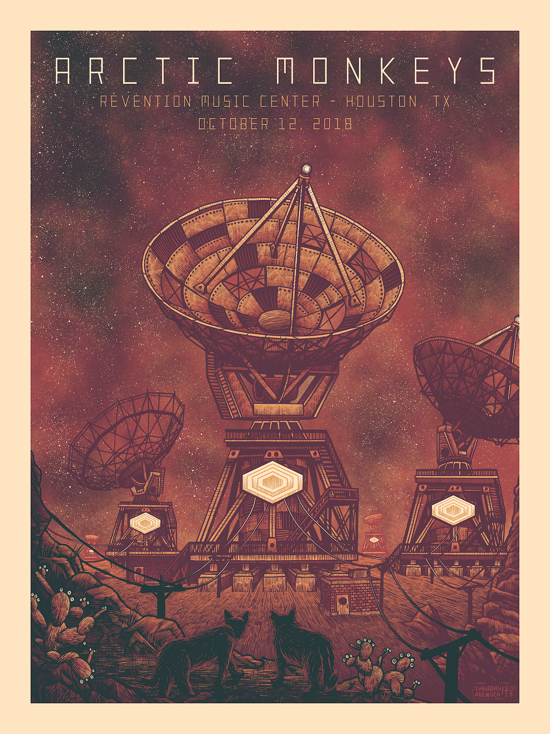 Arctic Monkeys Houston 18 Martin | PosterDrops.com