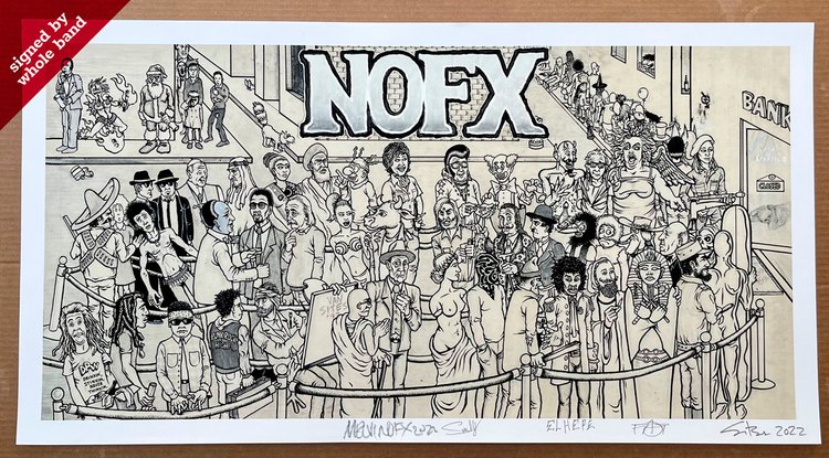 NOFX (The Longest Line) 30th Anniversary 22 Sites | Band Signed Edition ...