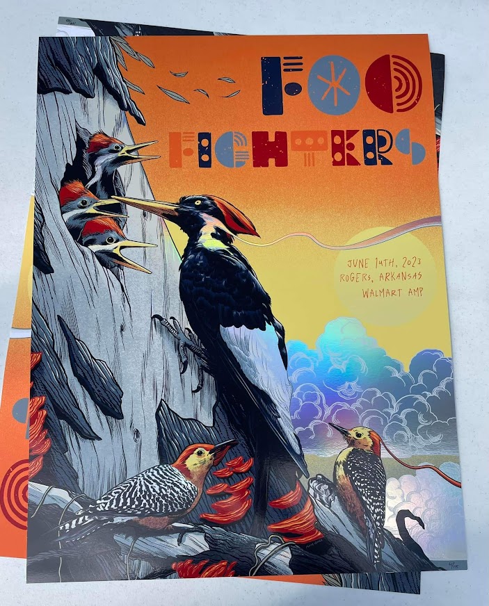 Foo Fighters Rogers 23 F4D Studios | Rainbow Foil Edition | PosterDrops.com