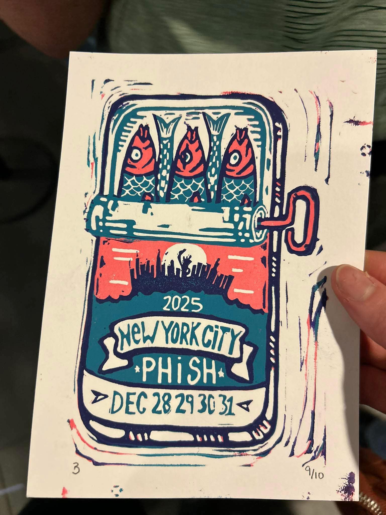 Phish New York 25 Schneller | Red Variant | PosterDrops.com