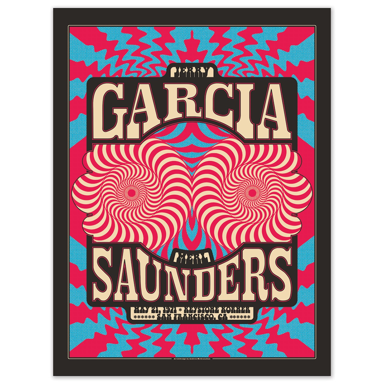 Jerry Garcia & Merl Saunders San Francisco 71 McGranahan | PosterDrops.com