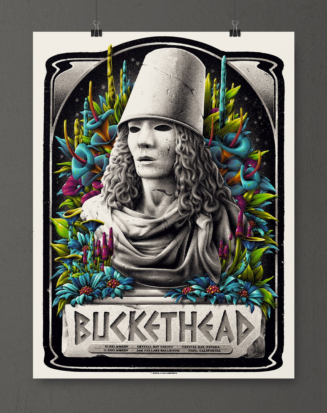 Buckethead Multiple Cities 25 Twin Home﻿ | PosterDrops.com