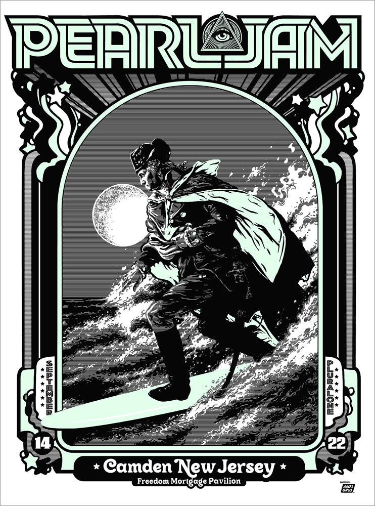 Pearl Jam Camden 22 Ames Bros | GID Edition | PosterDrops.com