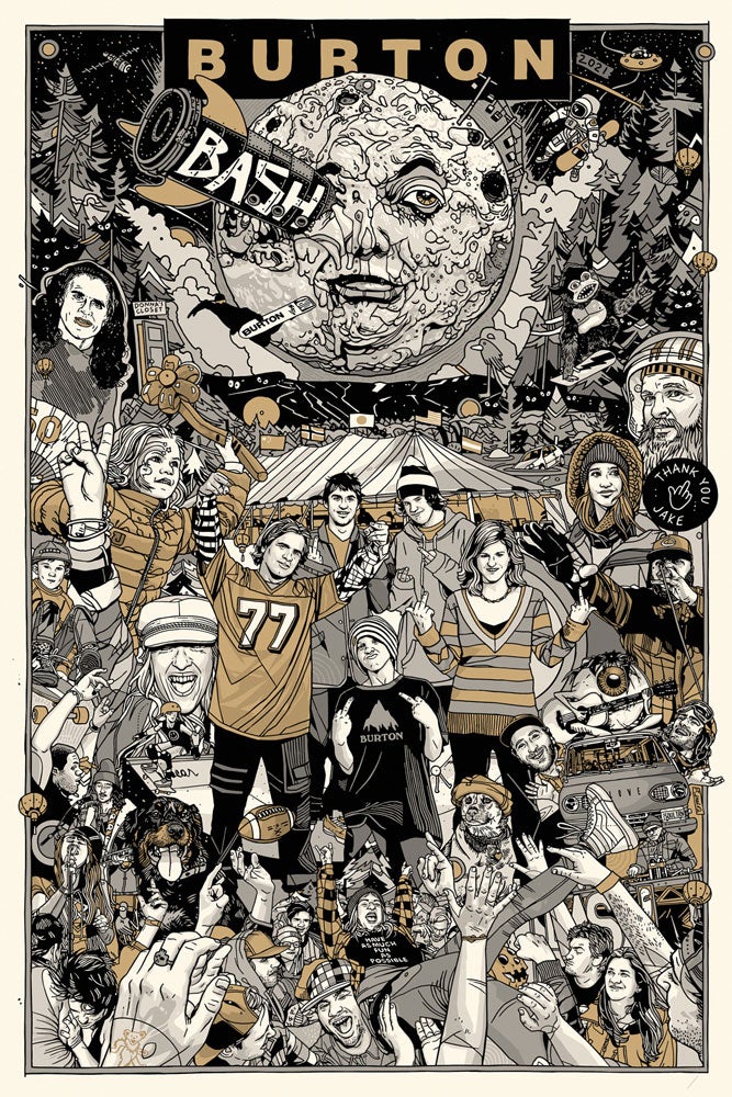 Burton Snowboards Halloween Bash 22 Stout | PosterDrops.com