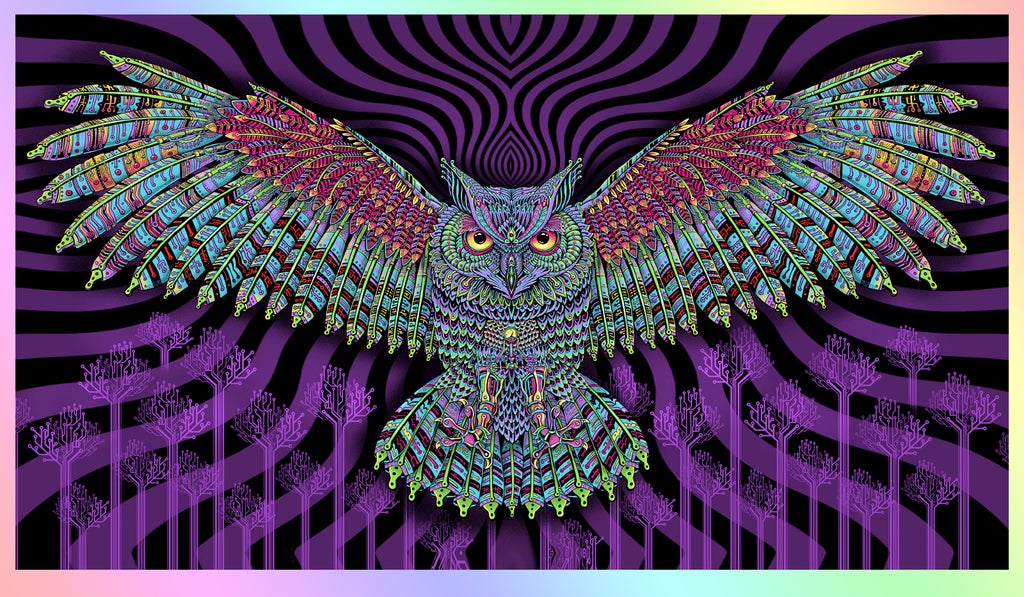 Electric Owl 20 EMEK | Metal Edition | PosterDrops.com