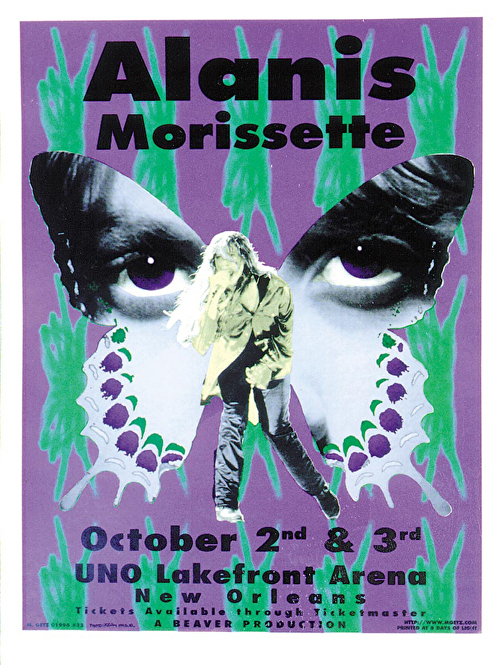 Alanis Morissette New Orleans 96 Getz | MG-33 | PosterDrops.com