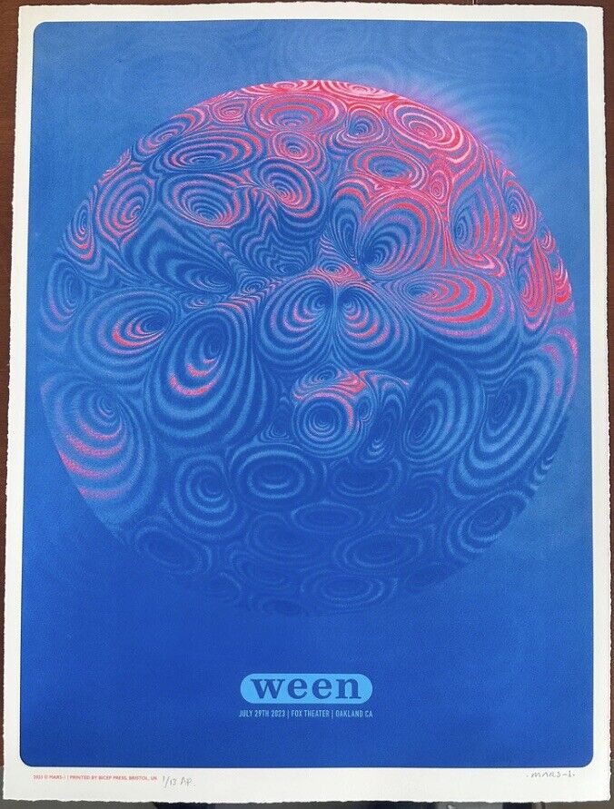 Ween Oakland 23 MARS-1 | Blue Edition | PosterDrops.com