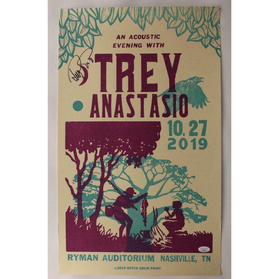 Trey Anastasio Nashville 19 Hatch Show Print | Band Signed Edition ...