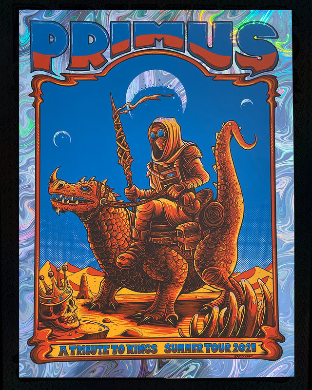 Primus Summer Tour 21 ZazzCorp | Swirl Foil Edition | PosterDrops.com